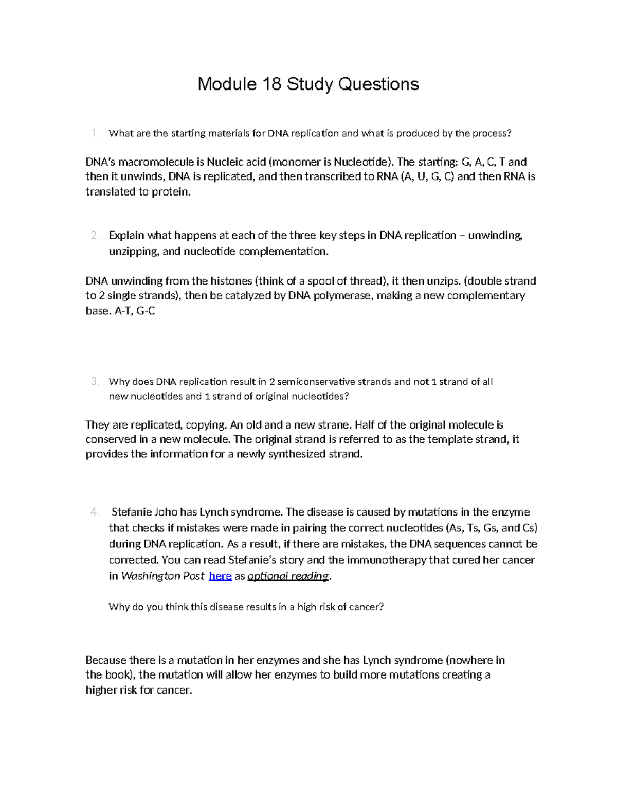 C190.v3 module 18 study questions - Module 18 Study Questions 1. What ...