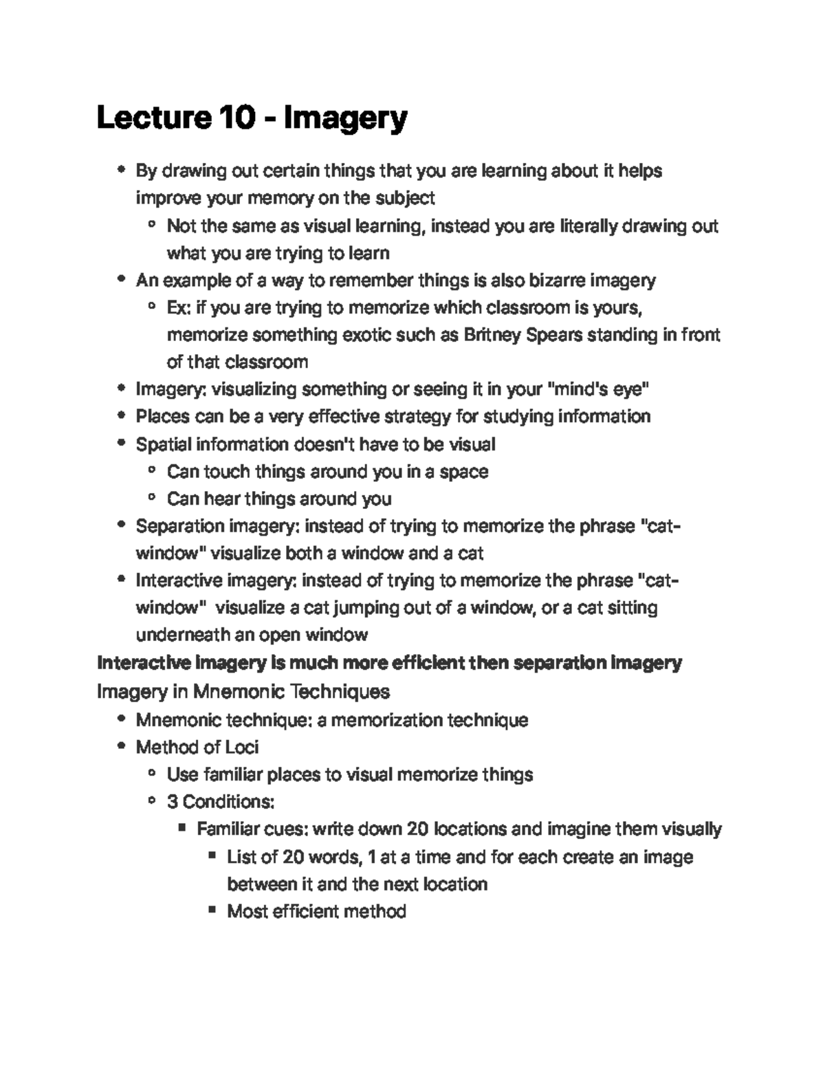 Lecture 10 - Imagery - Le c t u re 1 0 - I m a g e r y Interactive ...