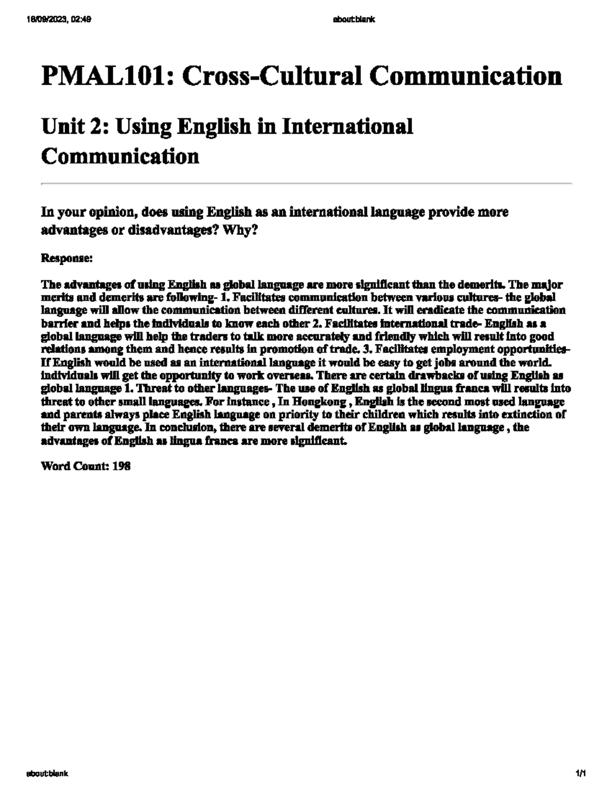 101 unit 2 - for helping students - PMAL 101 - Studocu