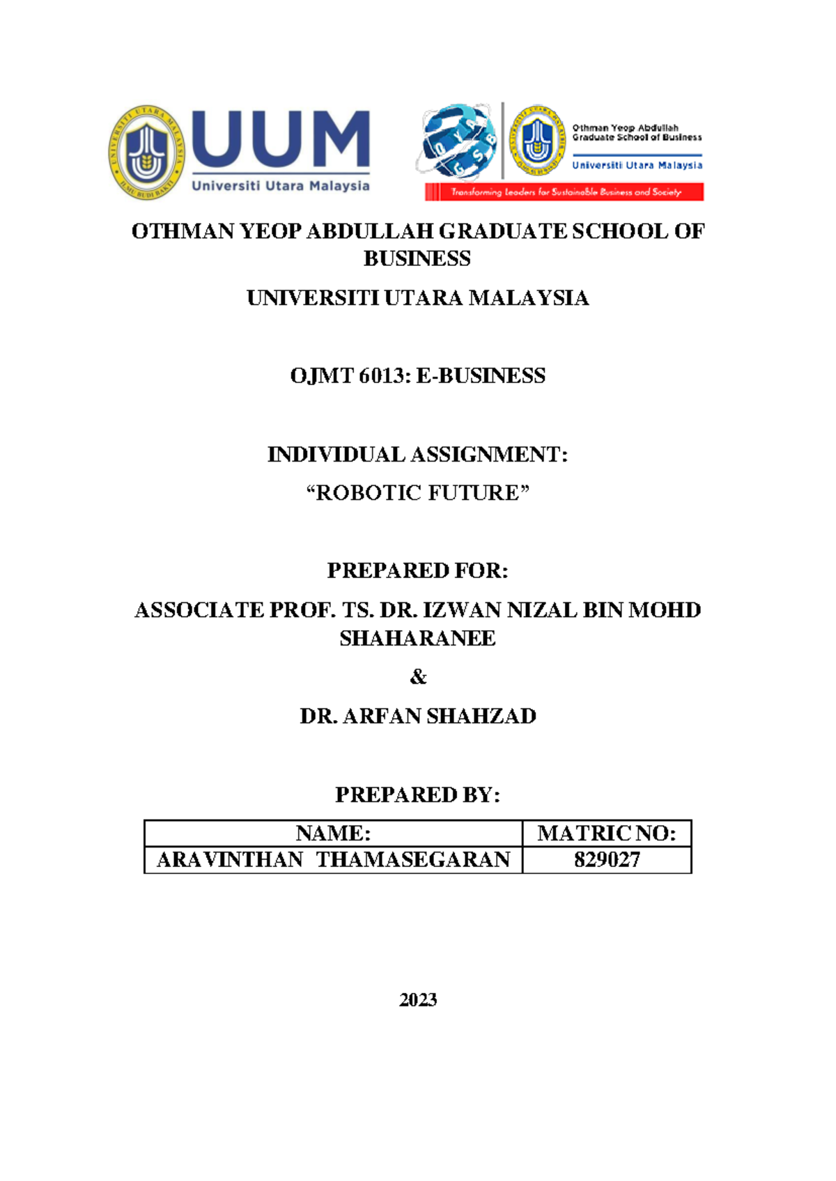 Future of Digitalization in Robotic Future - OTHMAN YEOP ABDULLAH ...