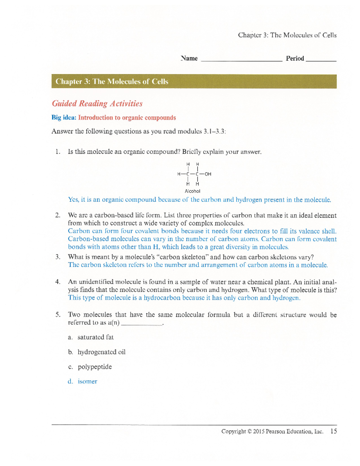 Bio Chapter 3 - study guide - Studocu
