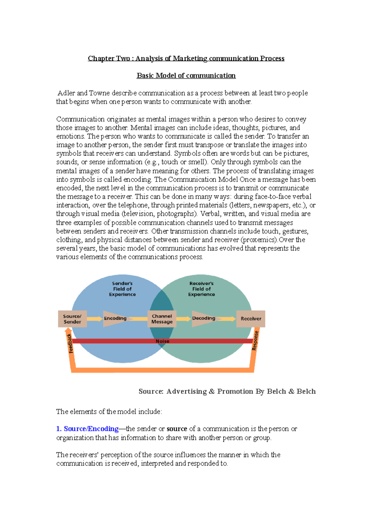 Chapter 2 IMC - Chapter Two : Analysis of Marketing communication ...