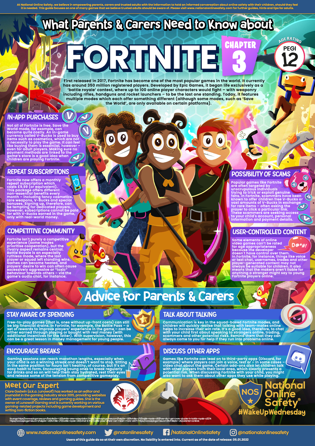 Fortnite Information Sheet - LAW1029 - A G E R A T IN G 12 PEGI - Studocu