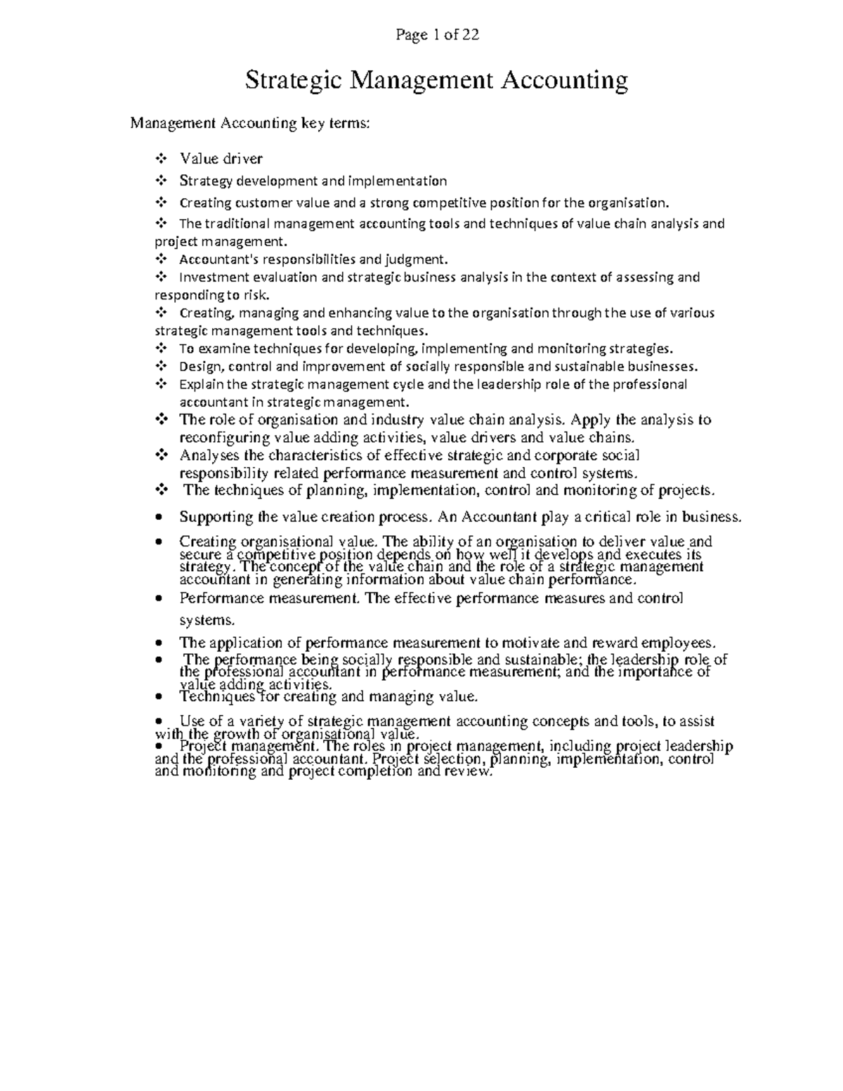 Strategic Management Accounting - Strategic Management Accounting ...