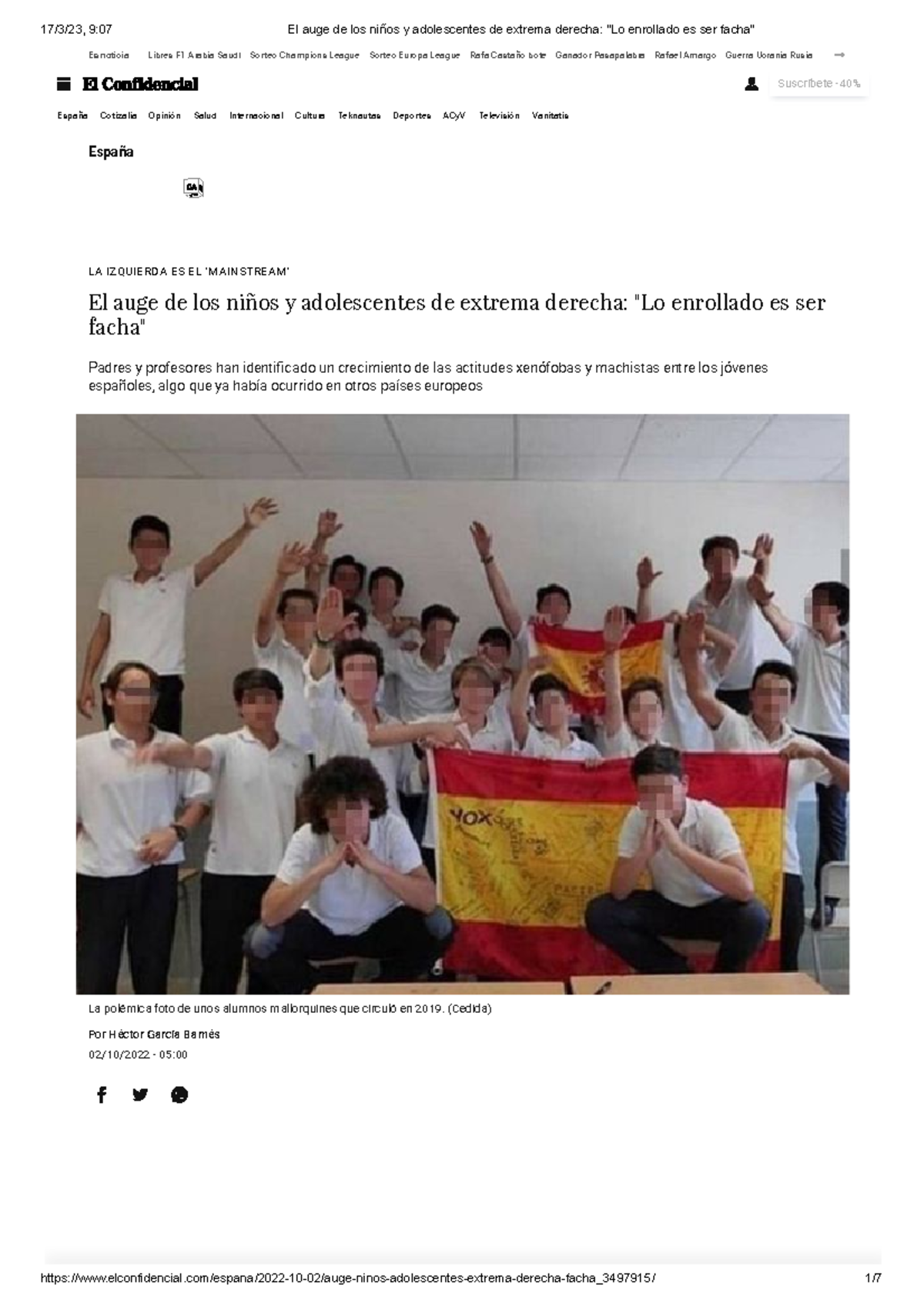 El Auge de los niños y adolescentes de extrema derecha Lo enrollado es ...