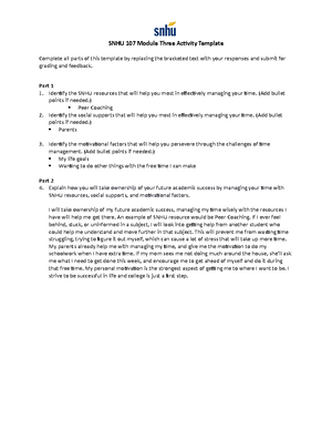 Mod 4 Journal - SNHU 107 Module Four Journal Template Complete all ...