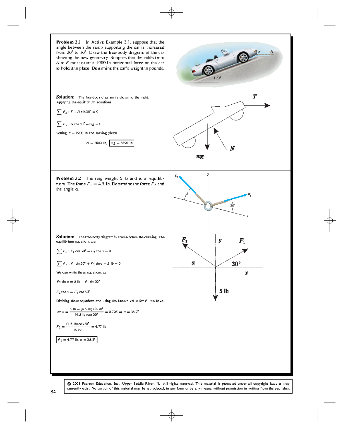 Statics Bedford chap 03 ASME-mecelemec - Problem 3 In Active Example 3 ...