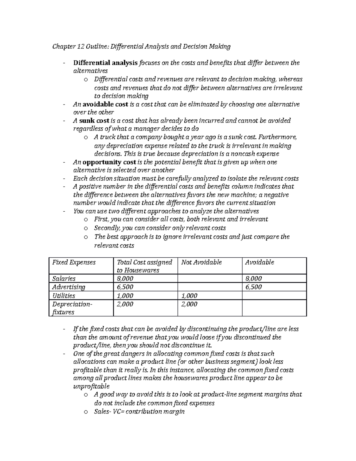Chapter 12 Outline - Summary Financial Accounting: Building Accounting ...