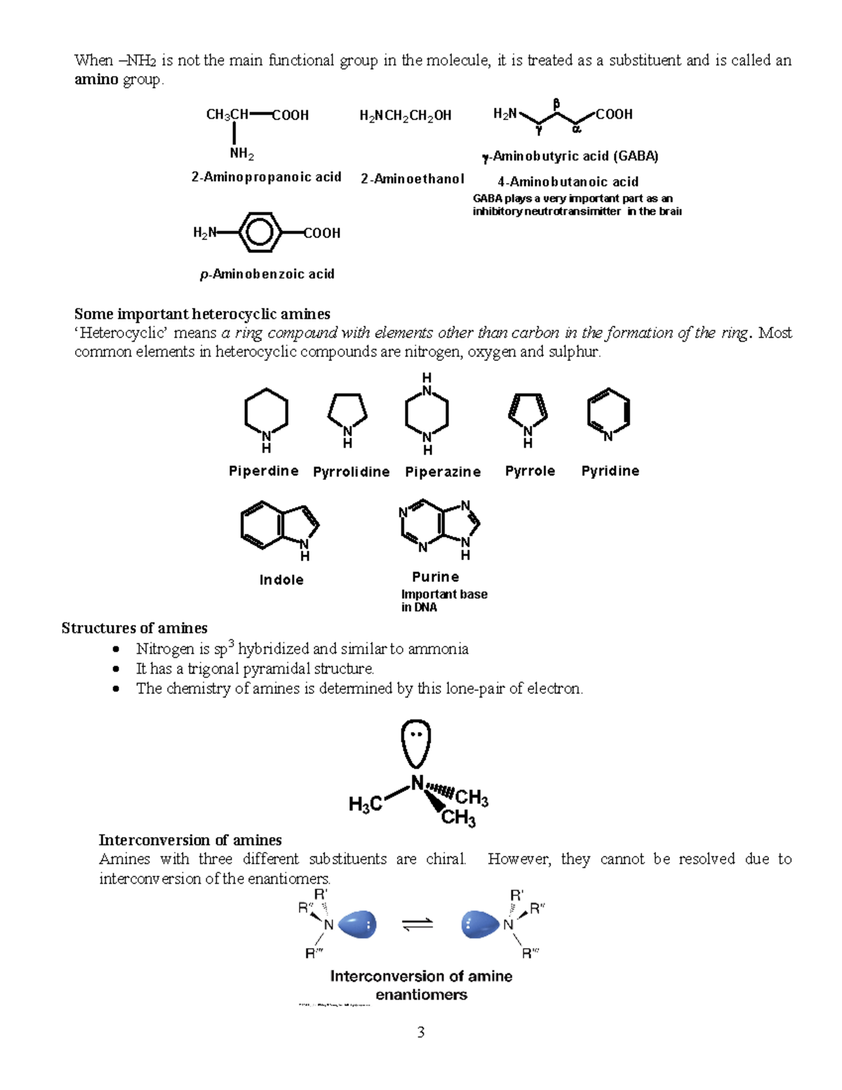 02 Amines 2 - this is good stugg - When –NH 2 is not the main ...
