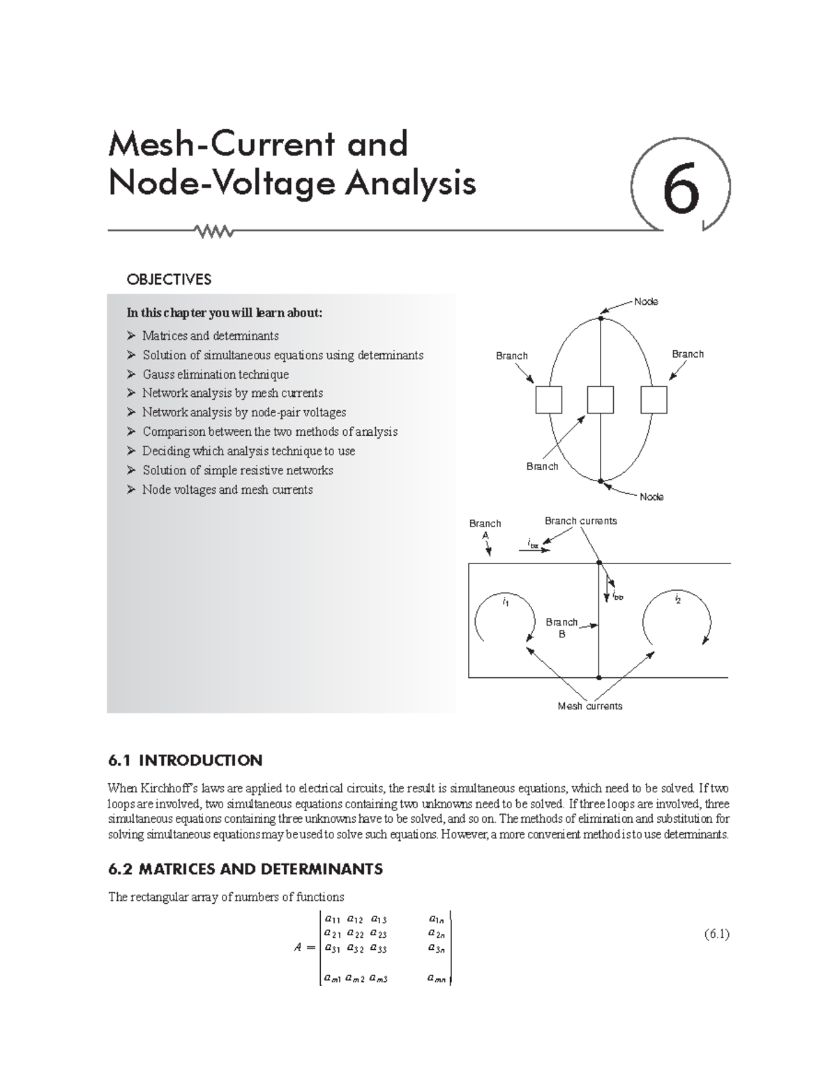 Module 6 - Notes - Mesh-Current and Node-Voltage Analysis Node Node ...