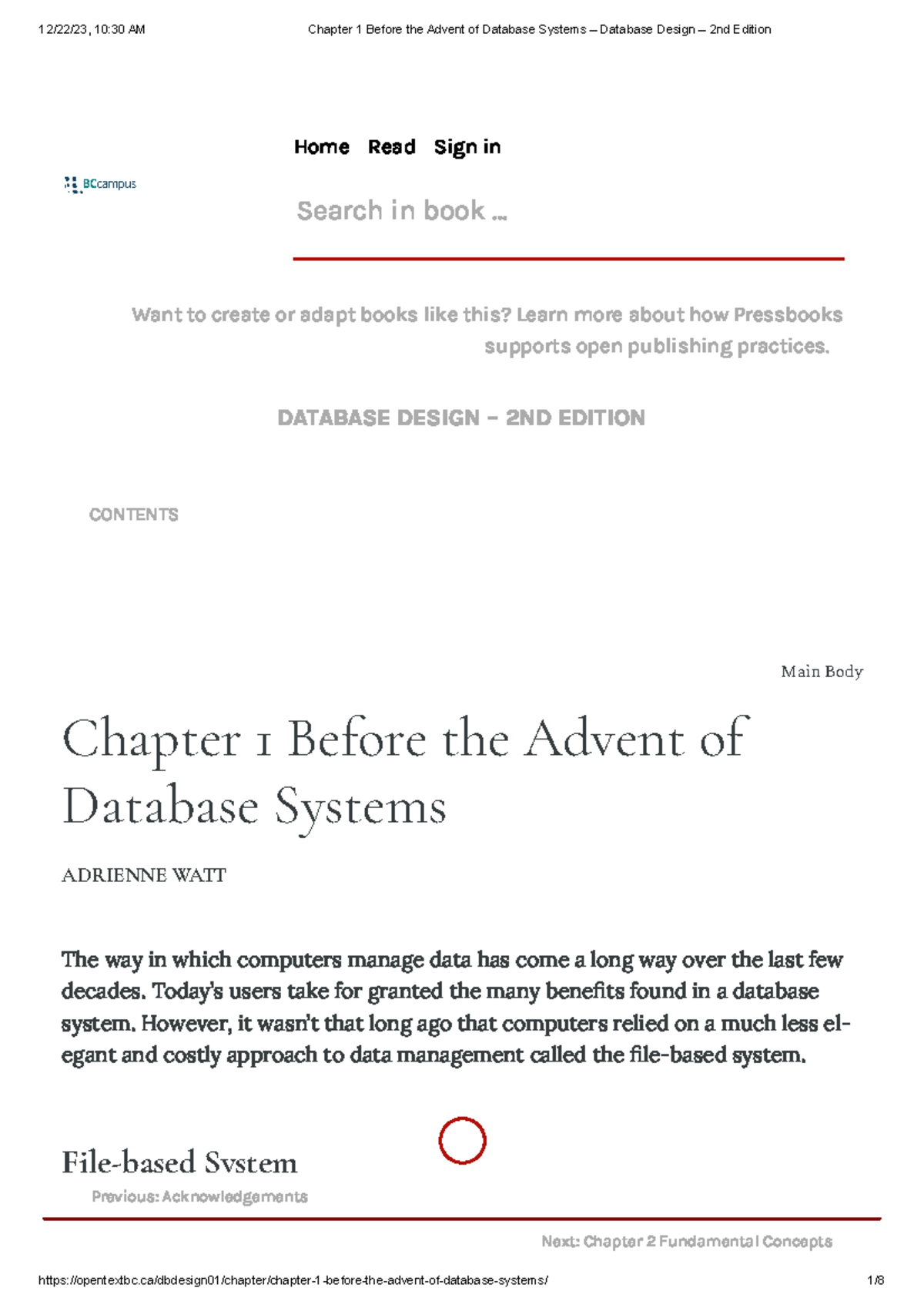 Chapter 1 File based system – Database Design – 2nd Edition - Home Read ...