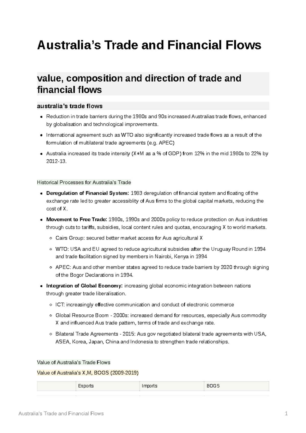 Australias trade financial flows - Australia’s Trade and Financial ...