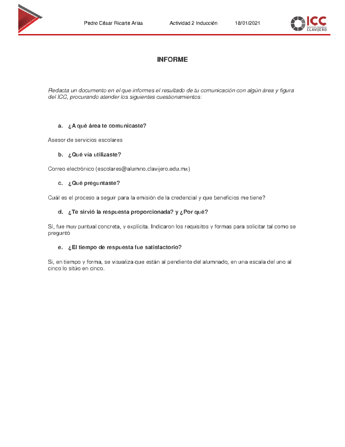 A2 Pedro Ricarte Induccion - Pedro César Ricarte Arias Actividad 2 ...