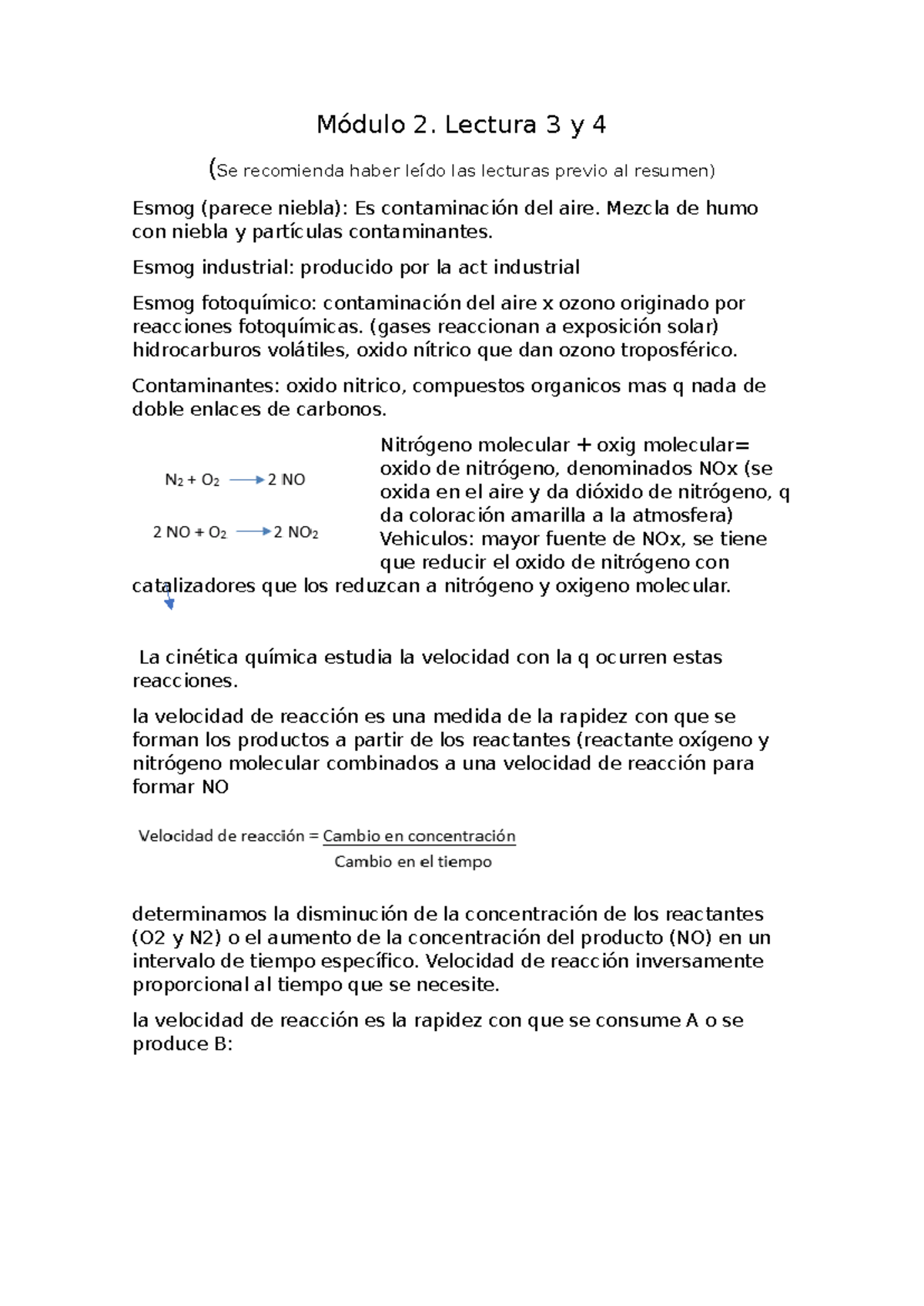 Módulo 2 - adasdas - Módulo 2. Lectura 3 y 4 (Se recomienda haber leído ...