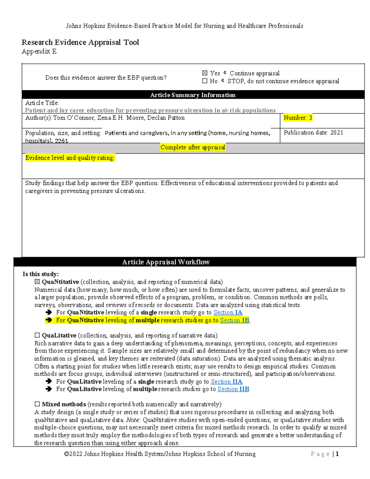 Appendix E 2022 081423 - evidence based practice - Research Evidence ...