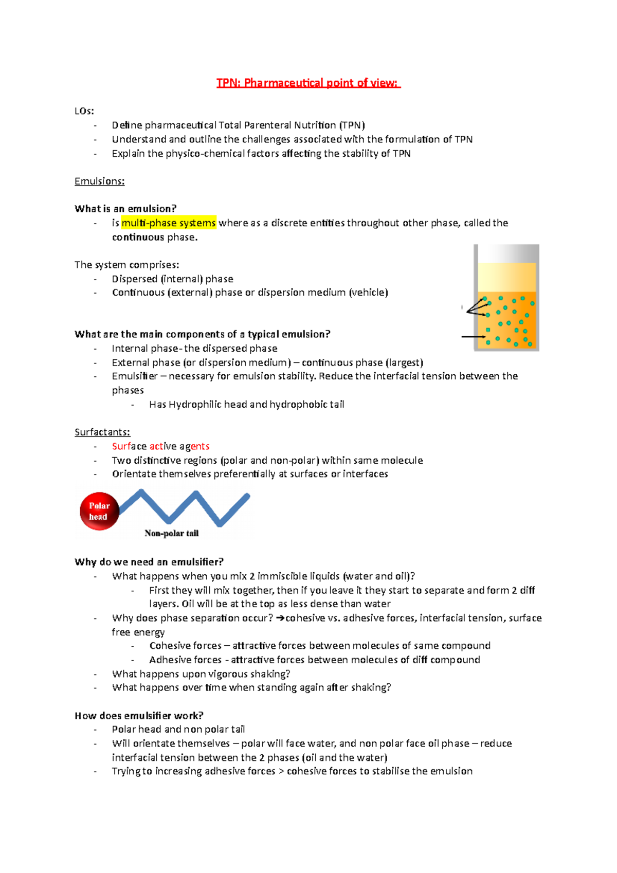 TPN notes - PY7020 - KUL - Studocu
