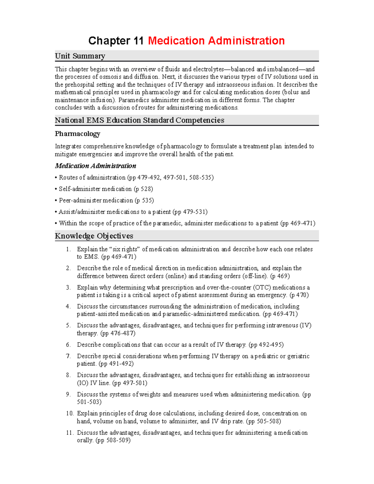 Ch11 Medication Administration - Chapter 11 Medication Administration ...