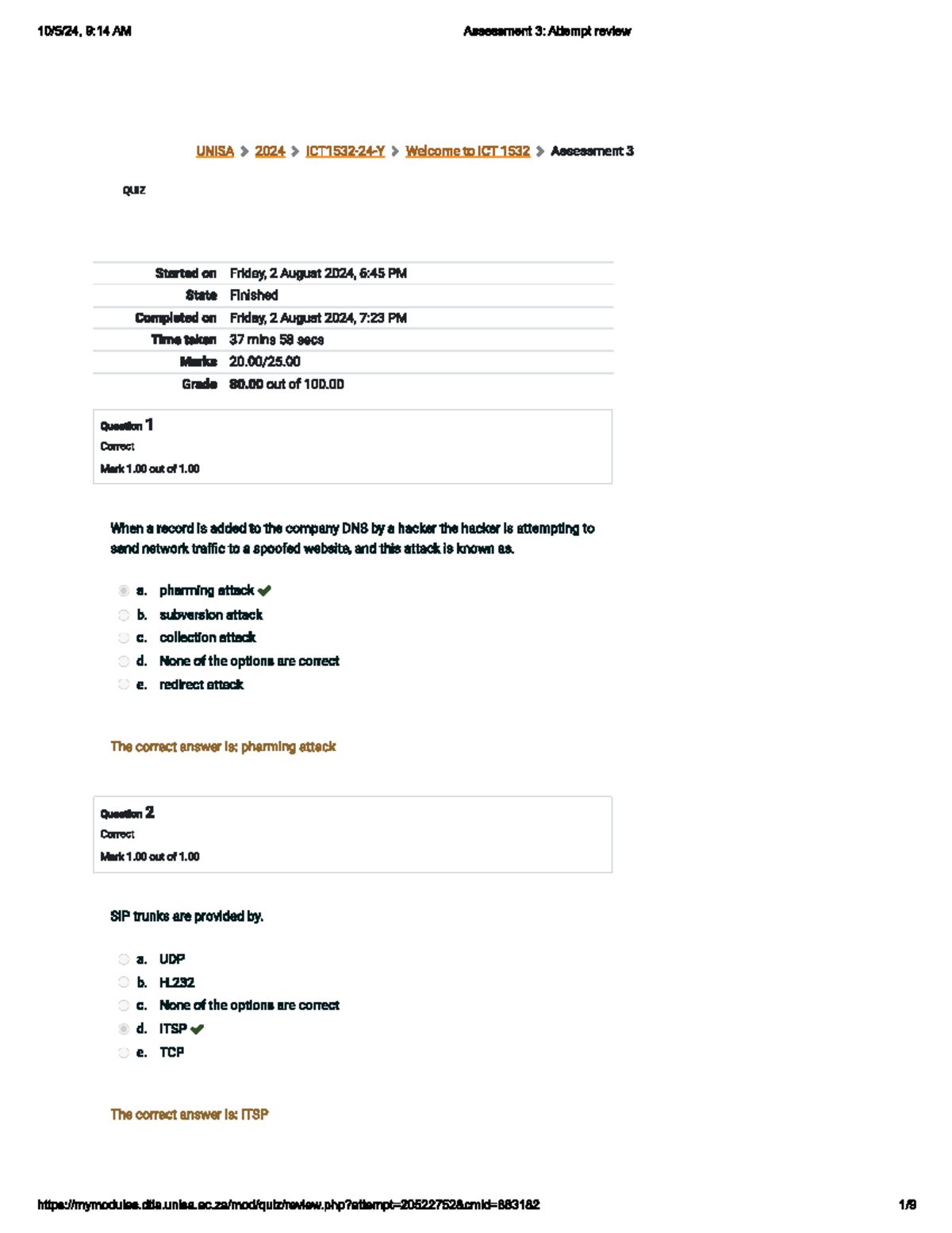 1532upload 6 - Assessment 3 part 2 - 9:14 AM Assessment 3: Attempt ...