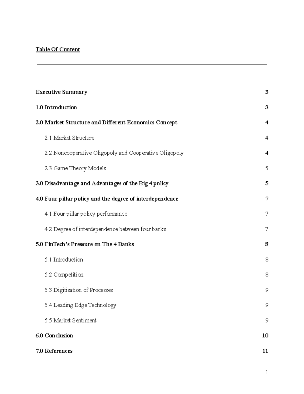 23566 Economics for Business 2 - Assignment - Table Of Content ...