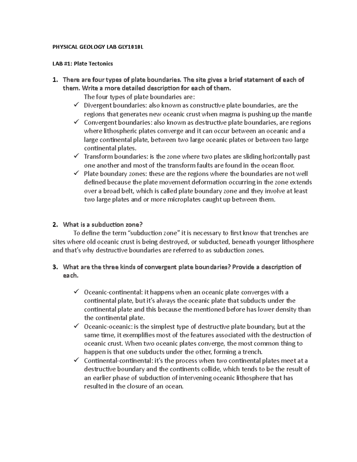 L2-Plate Tectonics - Laboratory activity about tectonic plates ...