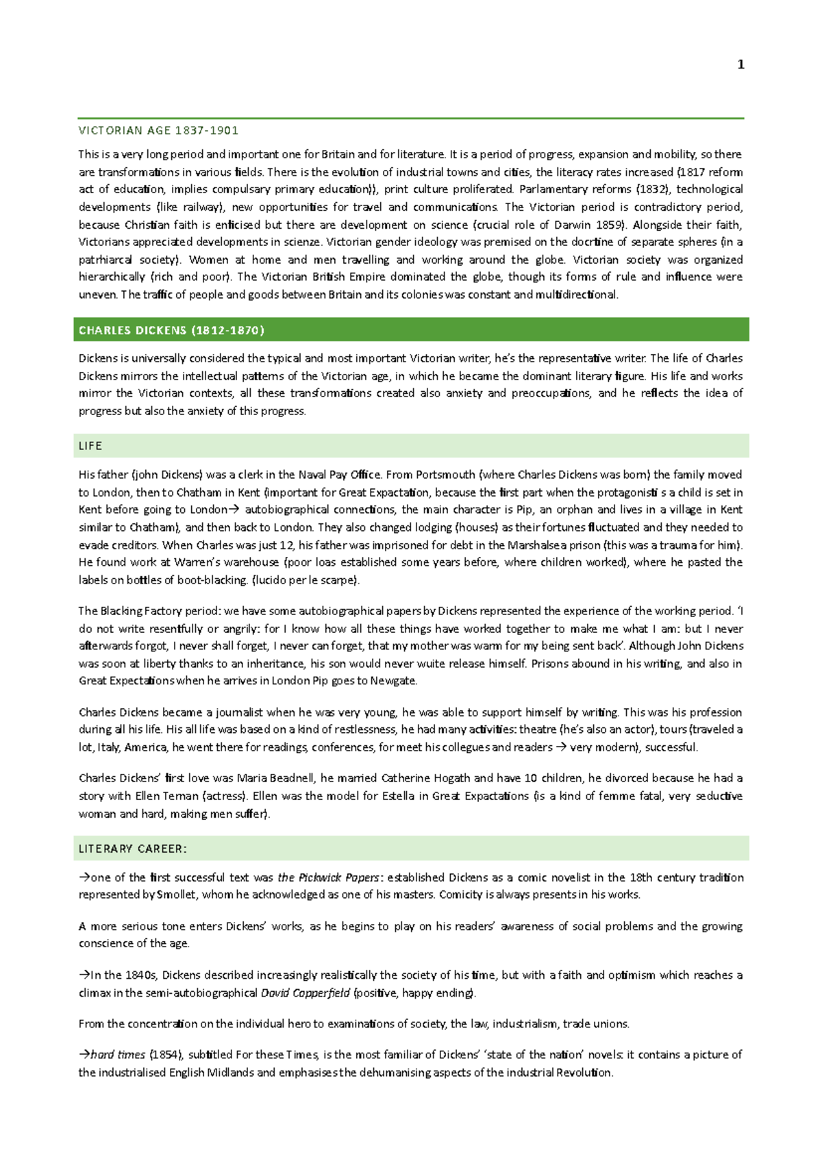 Charles dickens and great expectations - VICTORIAN AGE 1837- This is a ...