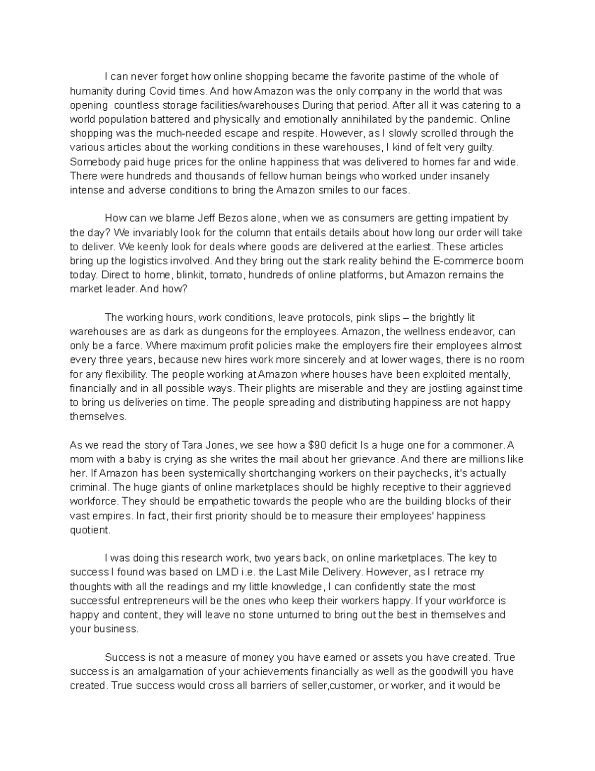 New Geography Essay - I can never forget how online shopping became the ...