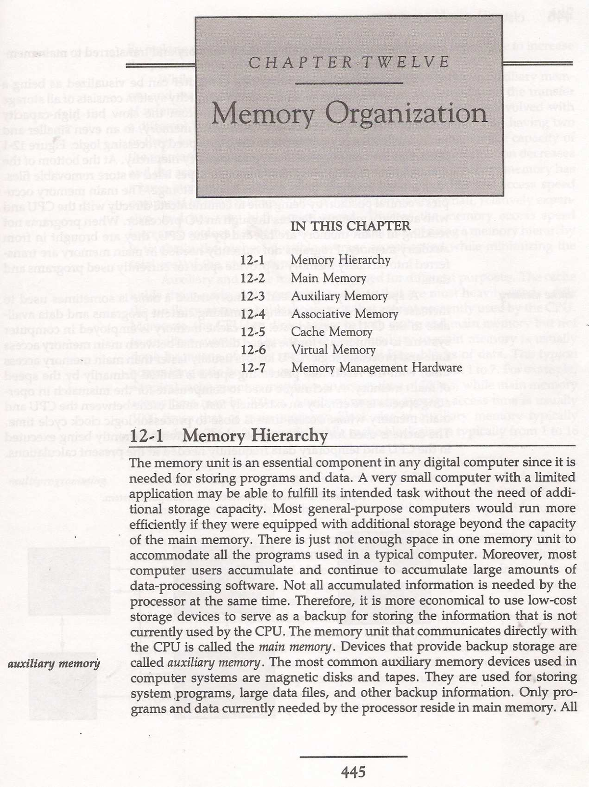 Unit 7 Ch 12 Memory Organization - Computer Engineering - Studocu
