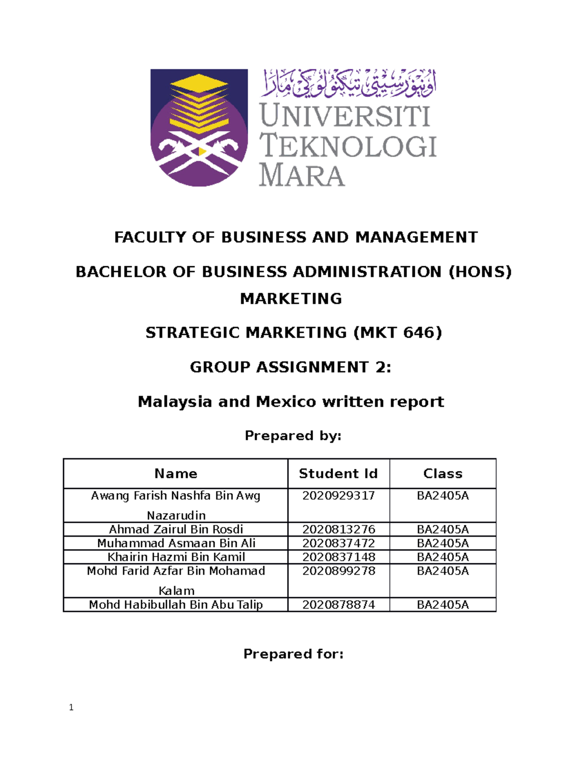 Business Analysis ( Sambal Petis) - FACULTY OF BUSINESS AND MANAGEMENT ...