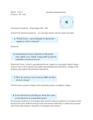 Static electricity and lightning worksheet - SNC1D Unit 2 Date ...