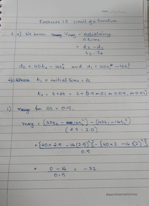 Limits and graphs - Lecture notes of MAT Calculus I - MATH 120 - 1 Mat ...