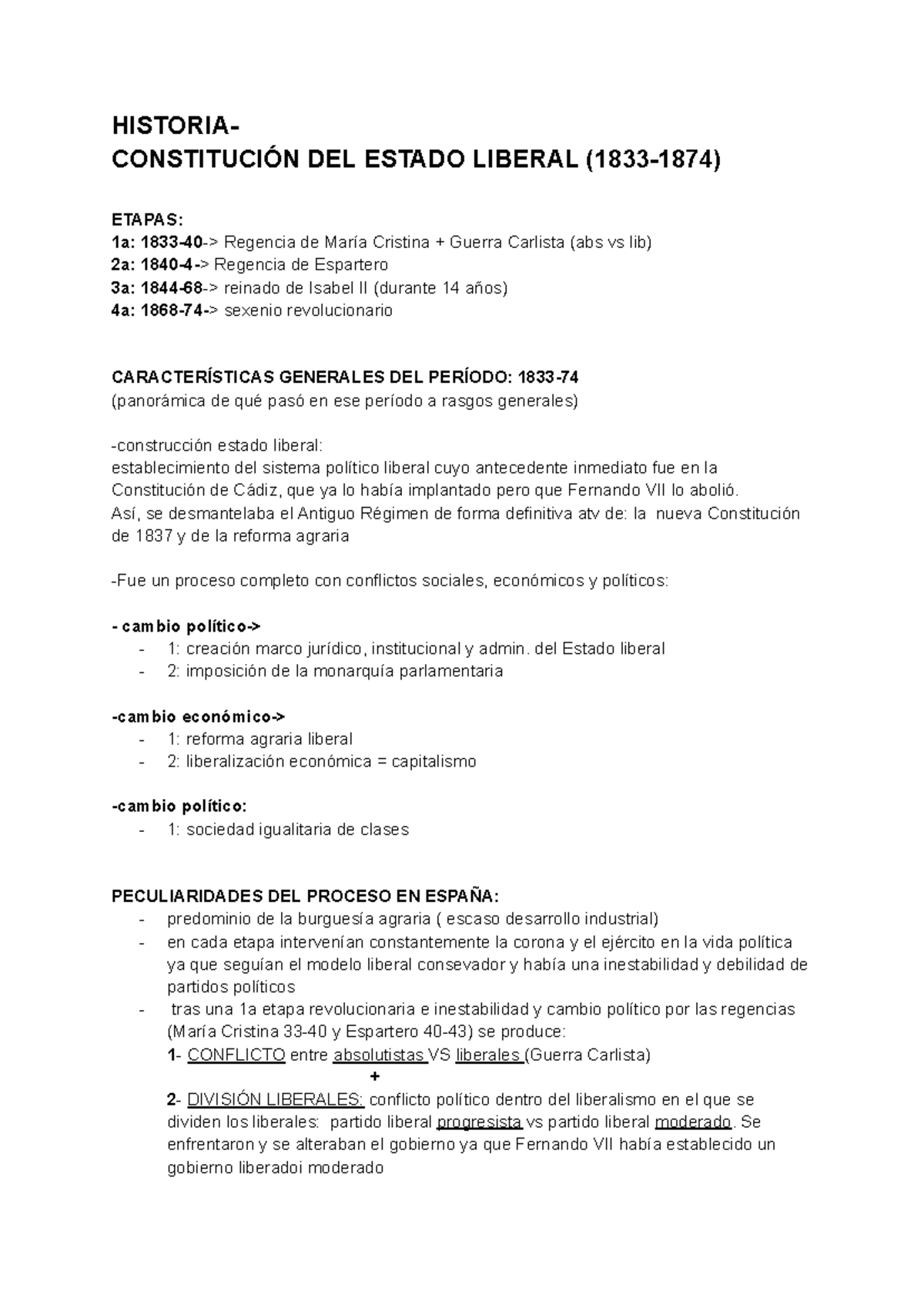Construcción del Estado Liberal - HISTORIA- CONSTITUCIÓN DEL ESTADO ...