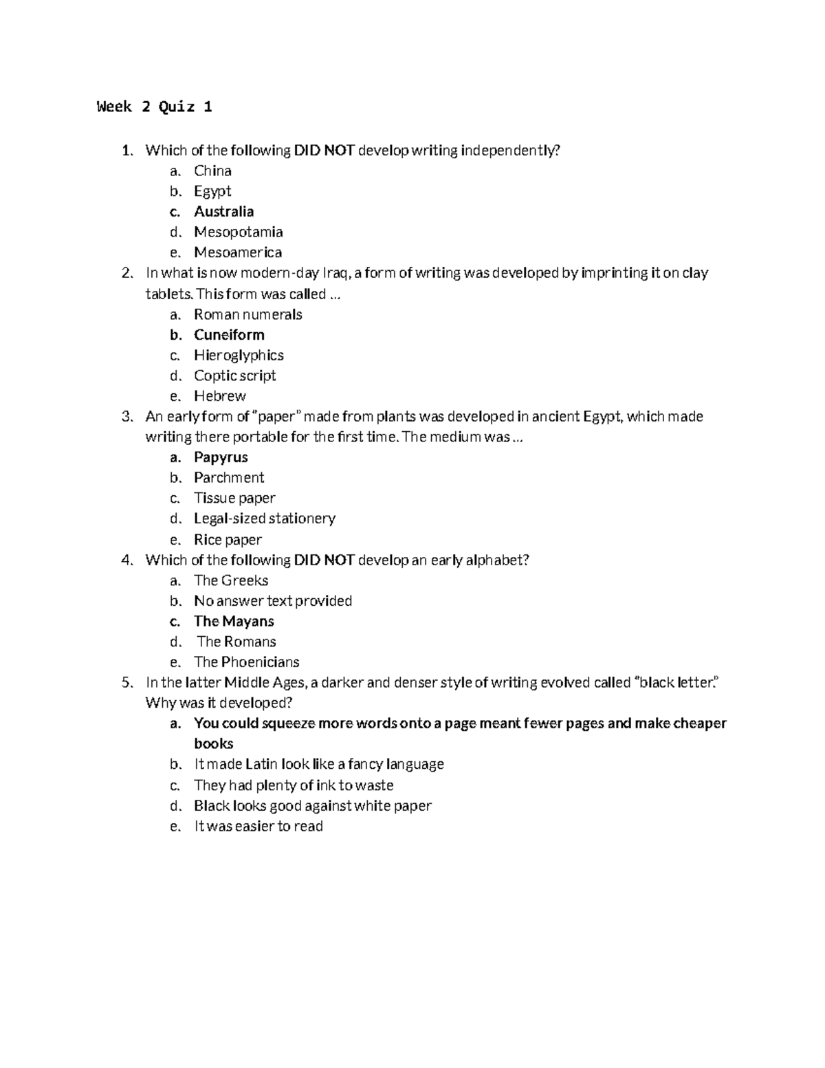 J 387 Week 2 Quiz 1 - Winter 2023: Journalism 387 (Media History ...