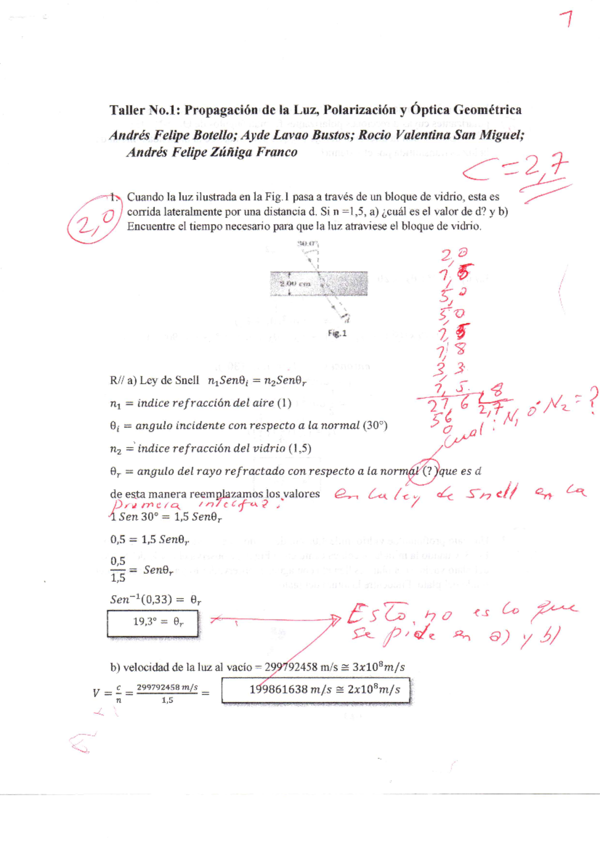 Valoracion taller N°1 Andres F Botello - Biologia - Studocu