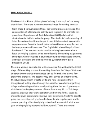 Efrp last portfolio of evidence - Name: Dineo Ayanda Surname : Nyankula ...