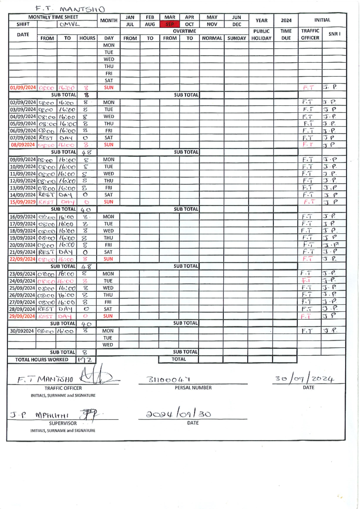 20240930122613311 - The management - F. MANTSHO MONTHLY TIME SHEET JAN ...