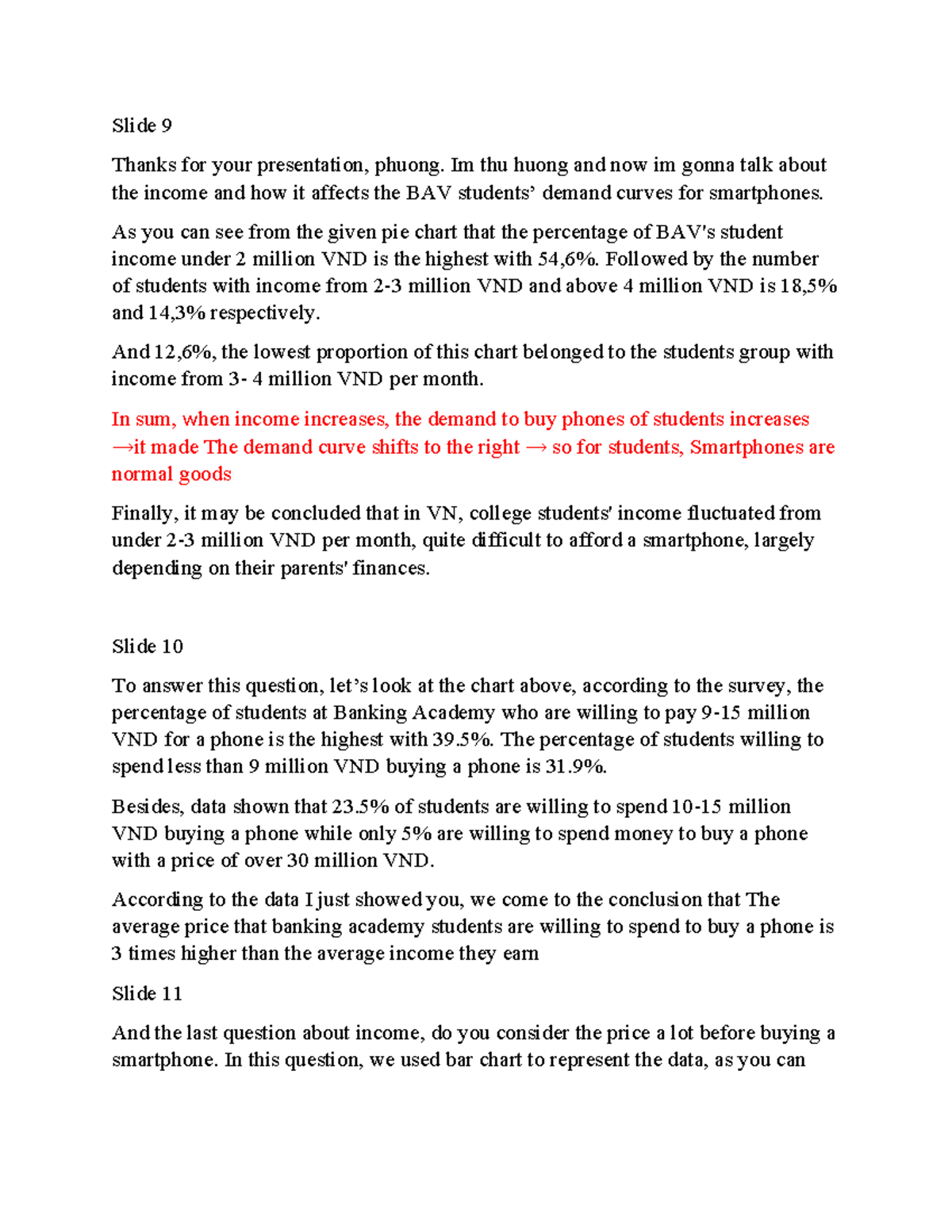 Script tt kte vi mo - bài tập - Slide 9 Thanks for your presentation, phuong. Im thu huong and ...