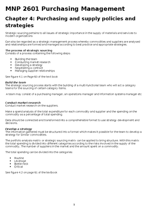 MNP 260 1 Chap 1 - Summary Chapter 1 Prescribed book - MNP 2601 ...