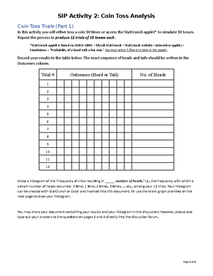 SIP Report Template SP2023 - MATH 1308/ Statistics Inquiry Project (SIP ...