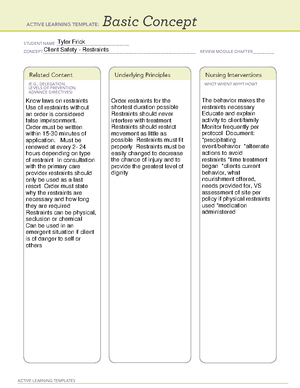 ATI 1 - ATI remediation notes - ACTIVE LEARNING TEMPLATES Basic Concept ...