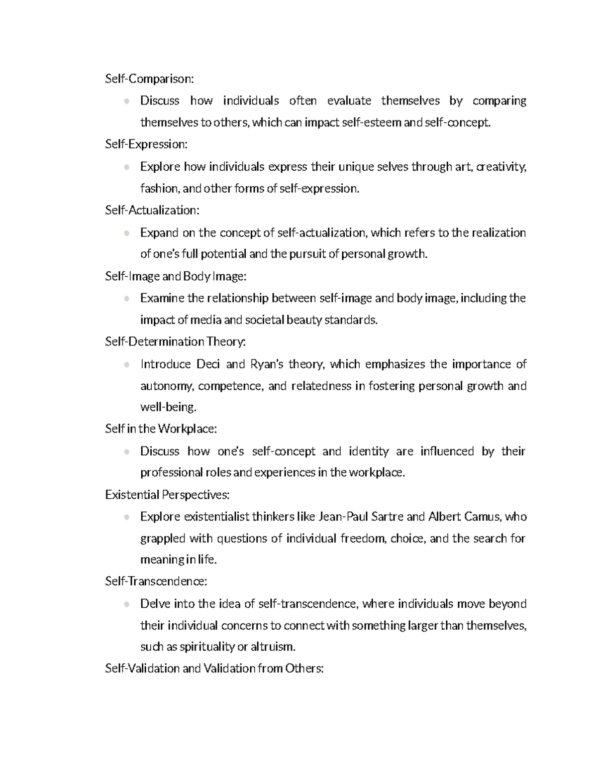 asdasdasdasdasdasdasdasdasd - Self-Comparison: Discuss how individuals ...