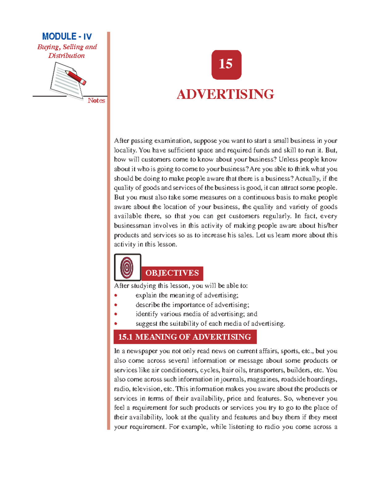 Module-15 advertising - Notes ADVERTISING After passing examination ...