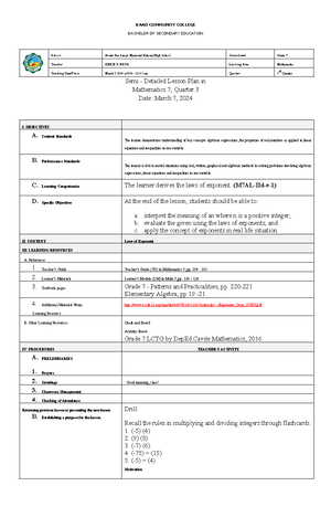 T1 - lesson plan - BAAO COMMUNITY COLLEGE BACHELOR OF SECONDARY ...