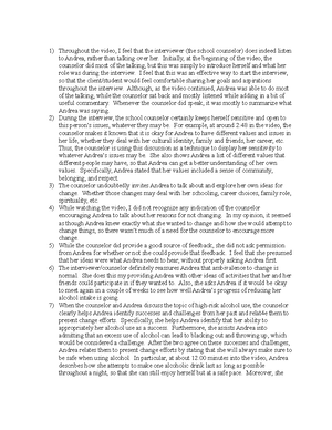 Personal Theoretical Orientation Paper - Psychotherapy is helpful in ...