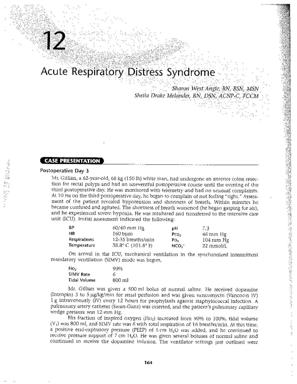 ARDS Case Study - summary - NURS-K 440 - Studocu