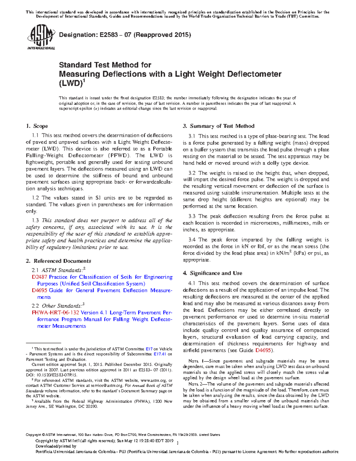 ASTM_E2583 EQUIPO LWD - Designation: E2583 − 07 (Reapproved 2015 ...