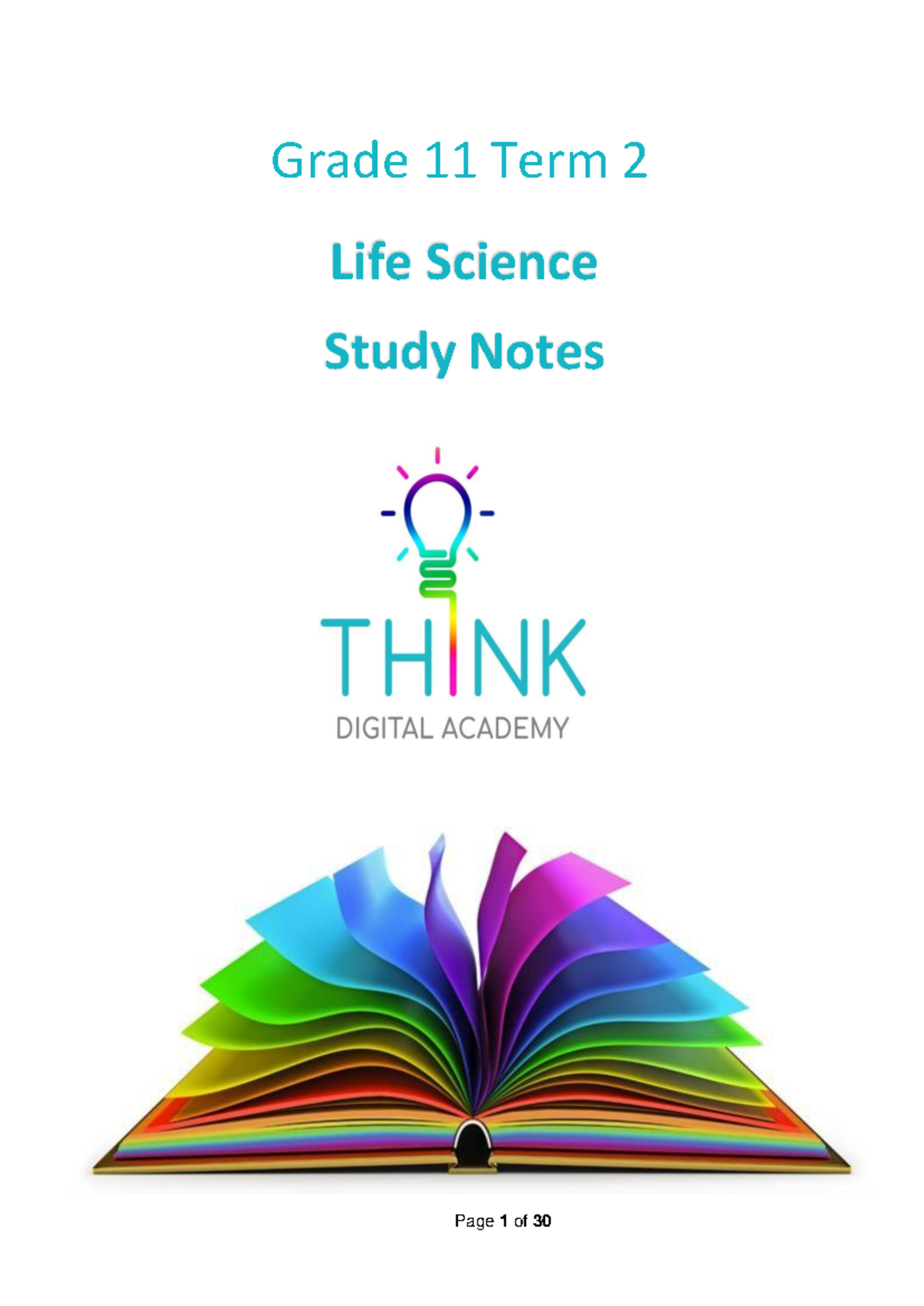 Structure of human skin - Life Science Study Notes Grade 11 Term 2 2 ...