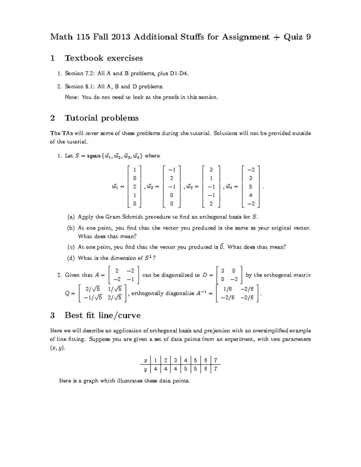 Math115 F14 Prac9 Study Reference Math 115 Fall 2013 Additional