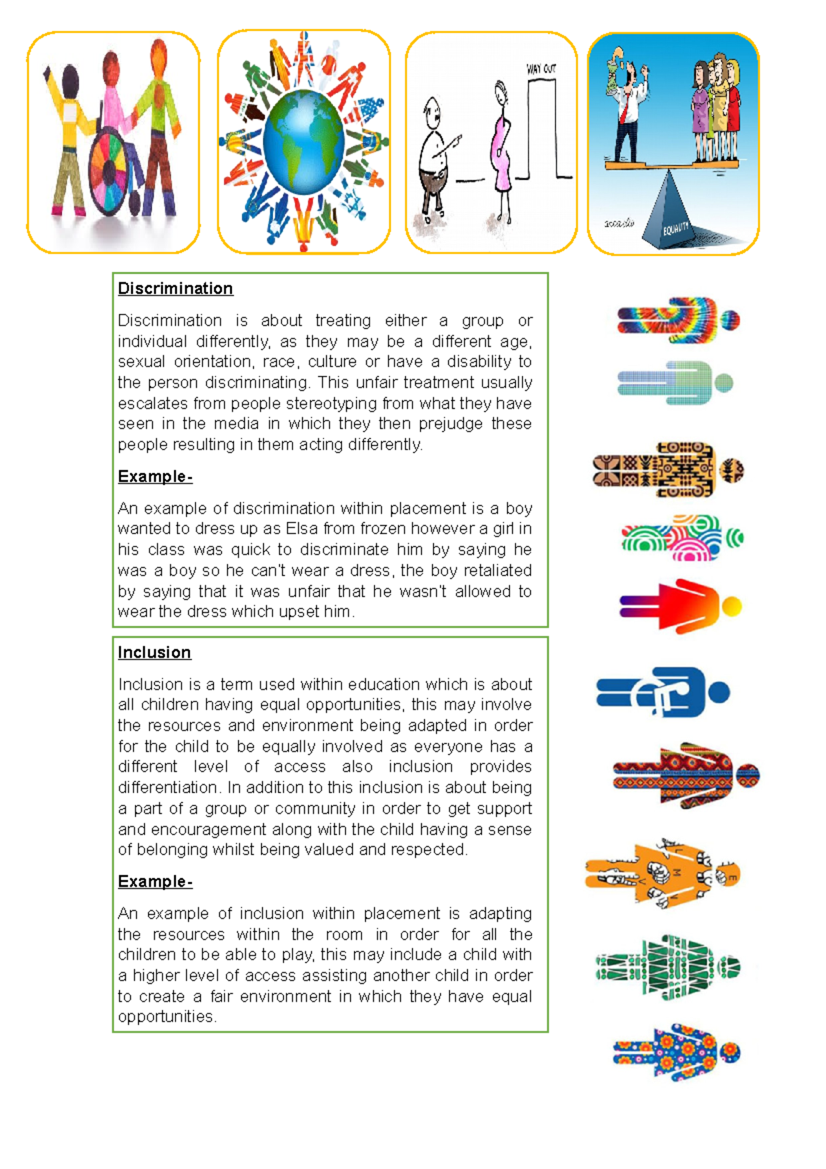 Diversity Equality Discrimination Inclusion - Discrimination ...