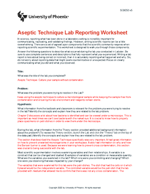 Sci250 v5 syllabus - SCI/250: Microbiology Course Information ...