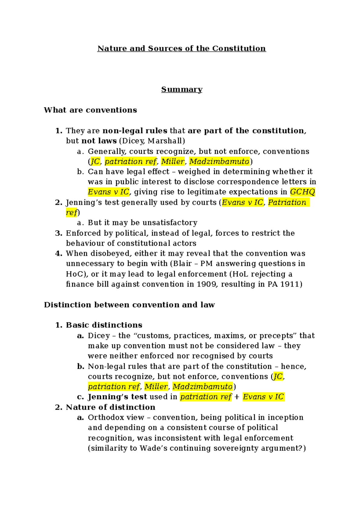 Nature & sources of the Constitution - Nature and Sources of the ...